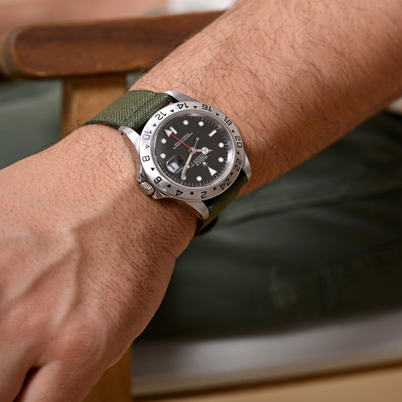 Safari Olive Canvas Watch Strap – Bulang and Sons