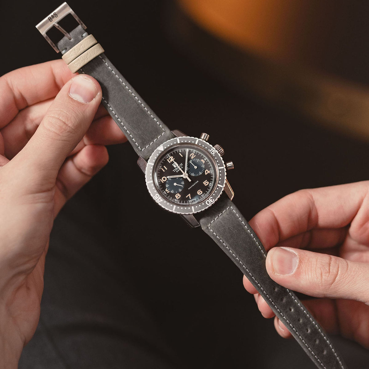 The Stonehenge Watch Strap - Made of Vintage Barbour Fabric - Jubilee