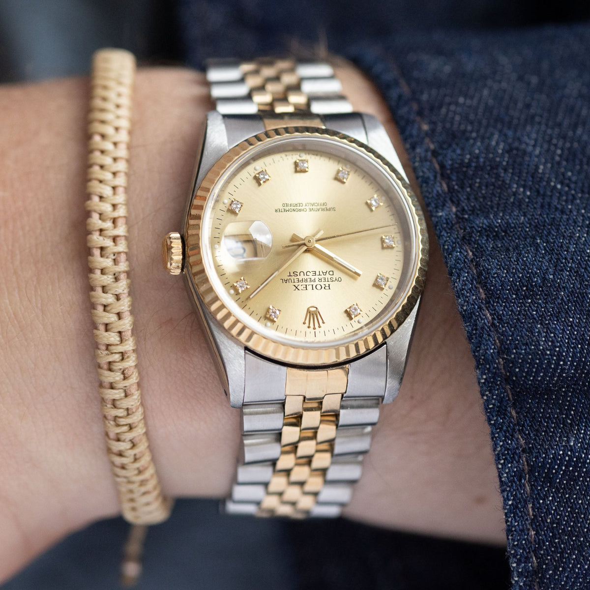 rolex diamond dot