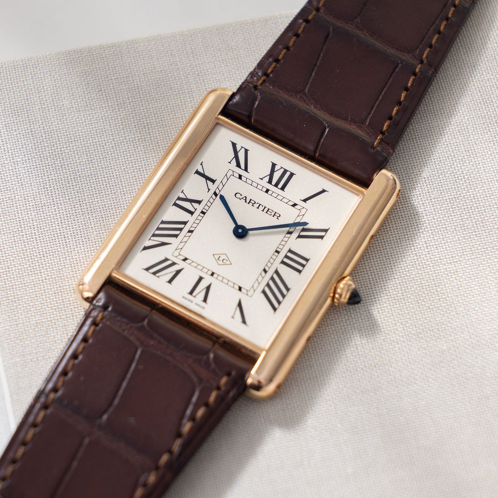 Cartier Tank Louis Collaborateur Edition XL 3280 18kt Rose Gold Box an
