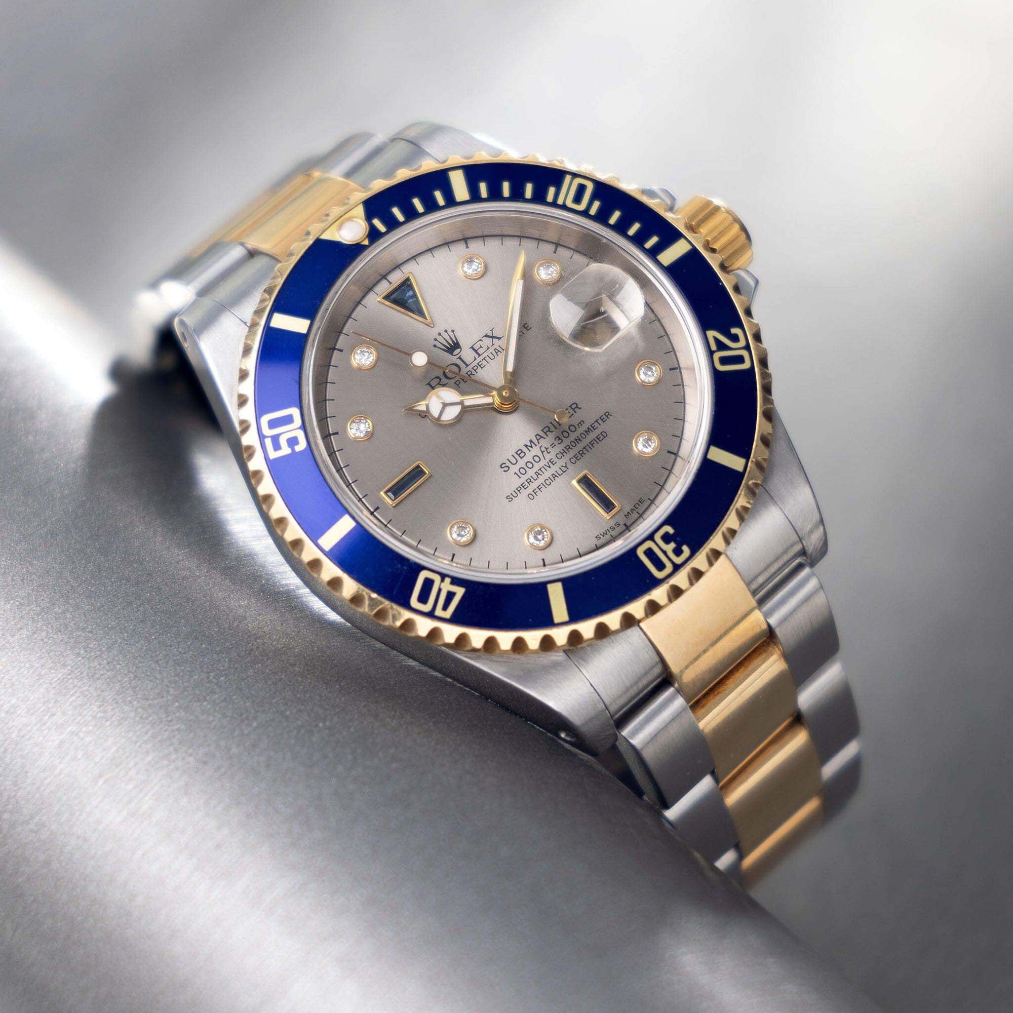 Rolex Submariner Date Serti Dial Two-Tone 16613
