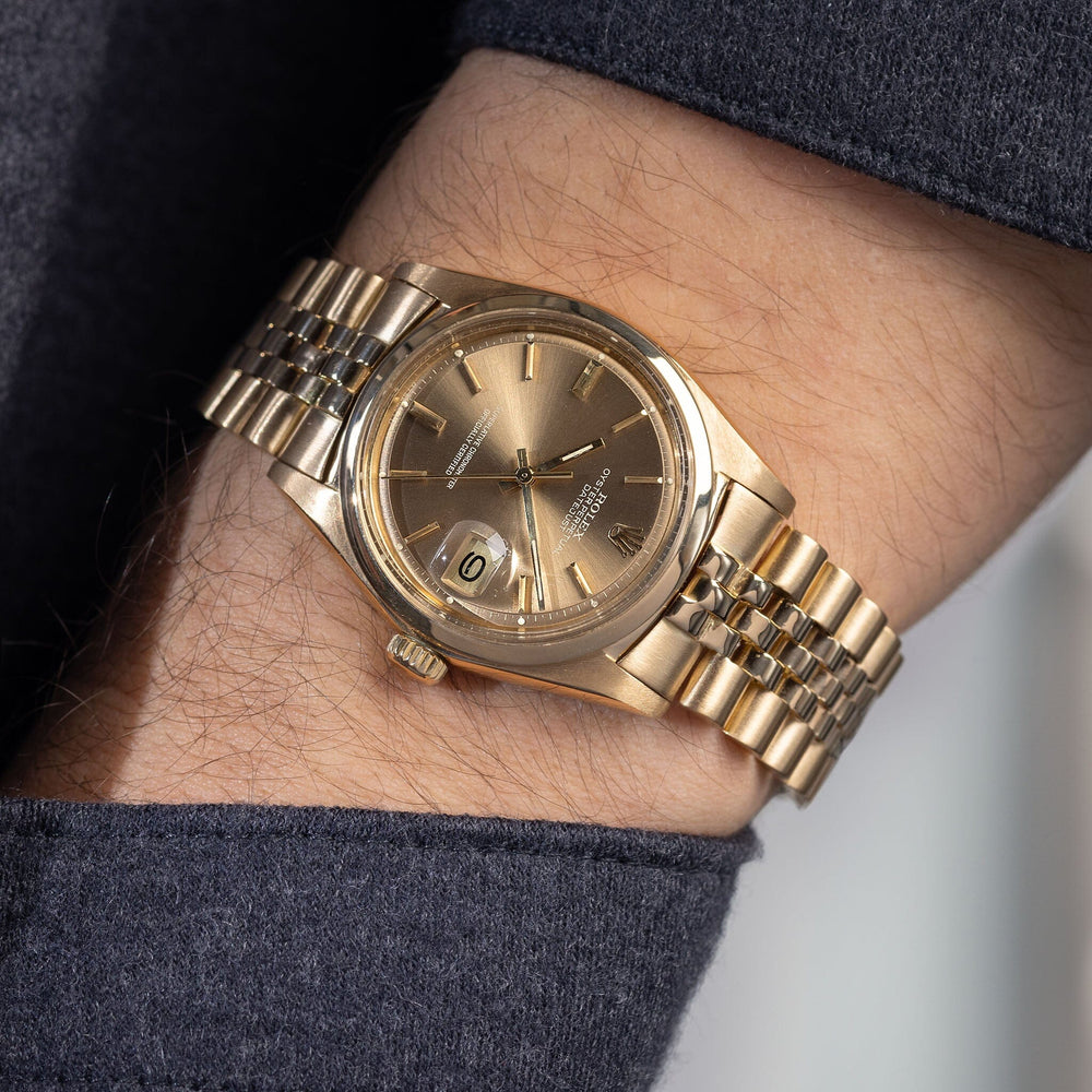 Rolex Datejust Yellow Gold Cappuccino Dial Ref 1600