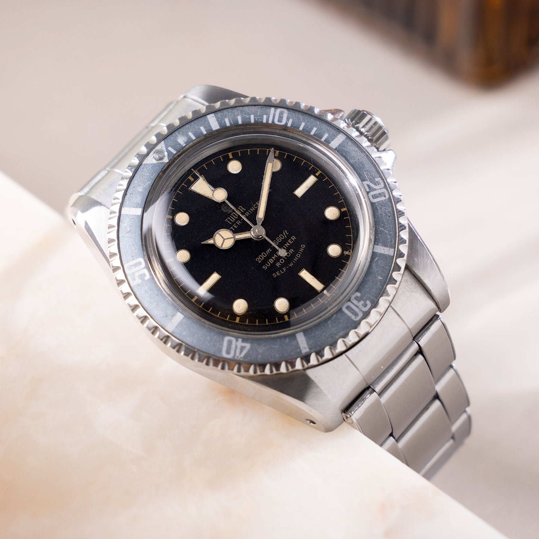 Tudor Submariner Lollipop Hand Chapter ring "exclamation point" dial R