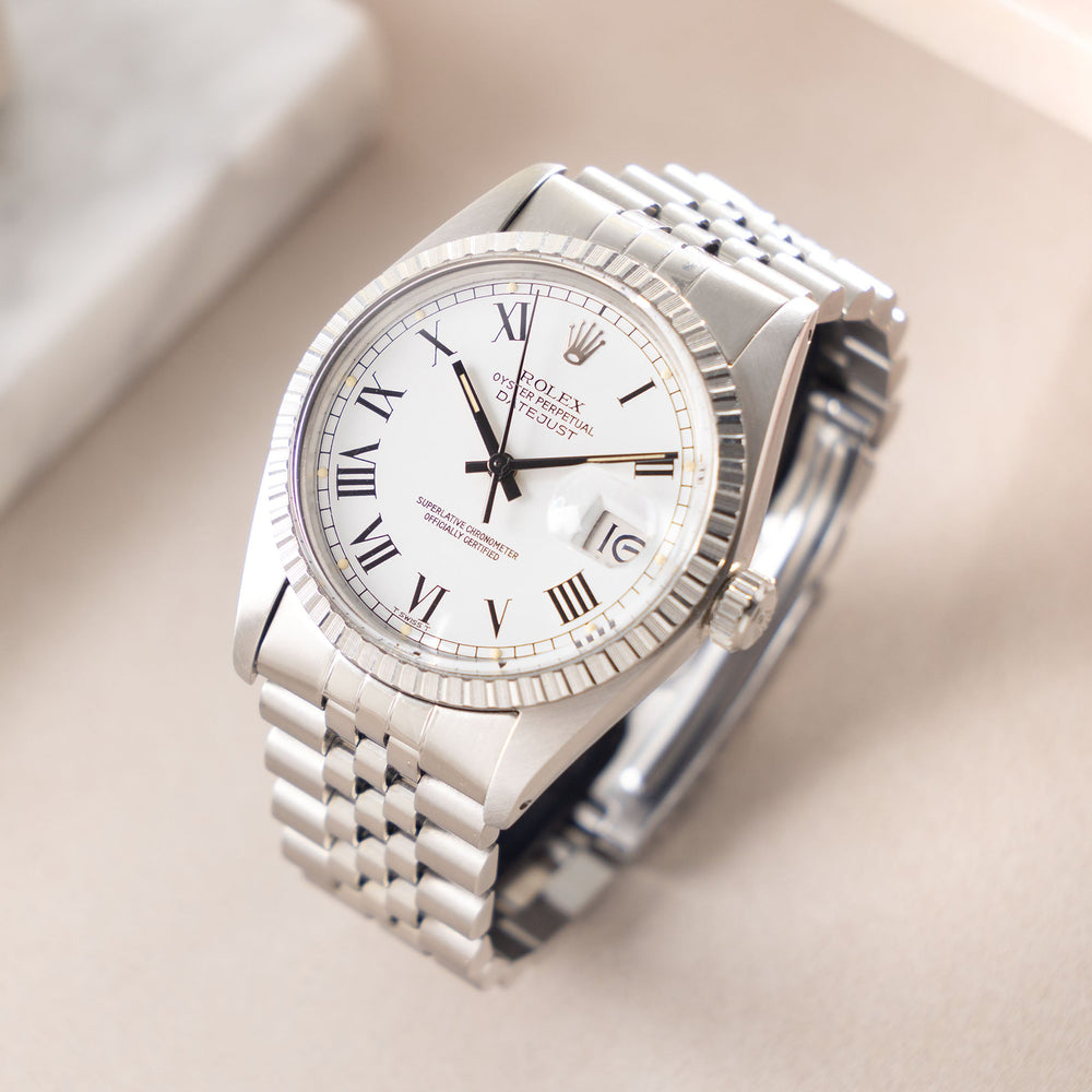 Rolex Datejust 16030 "White Buckley Dial"
