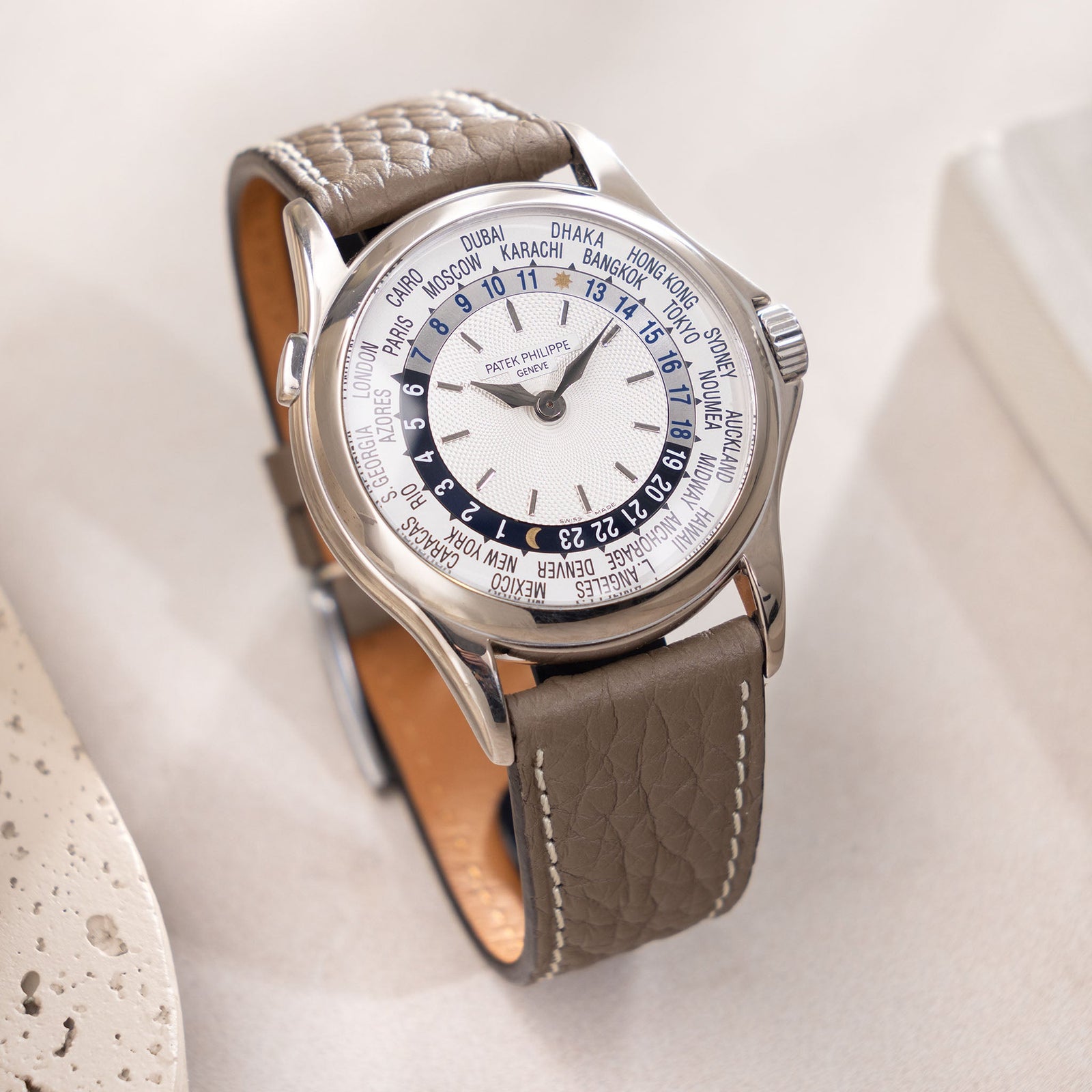 Patek Philippe World Time 5110G in 18k White Gold with Extract from th
