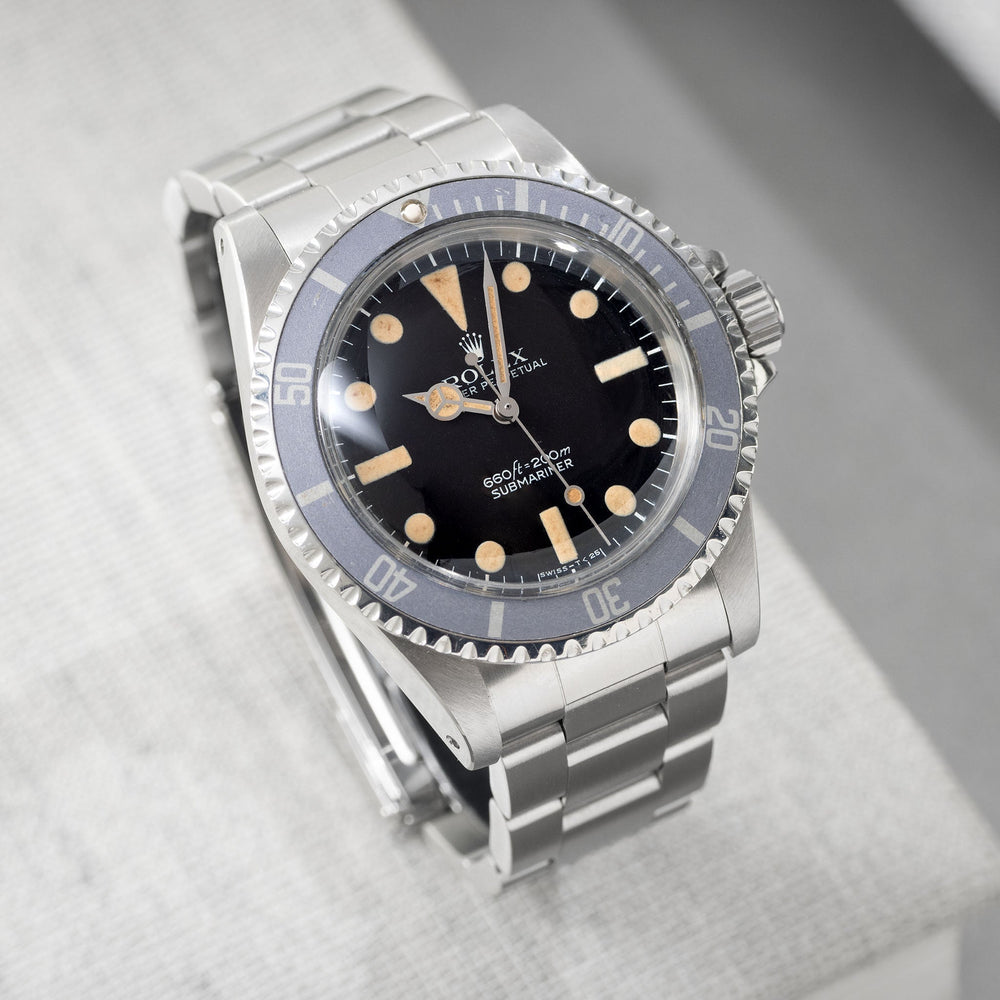 Rolex Submariner 5513 maxi mk1 dial Vivid patina Ghost inlay Bulangand